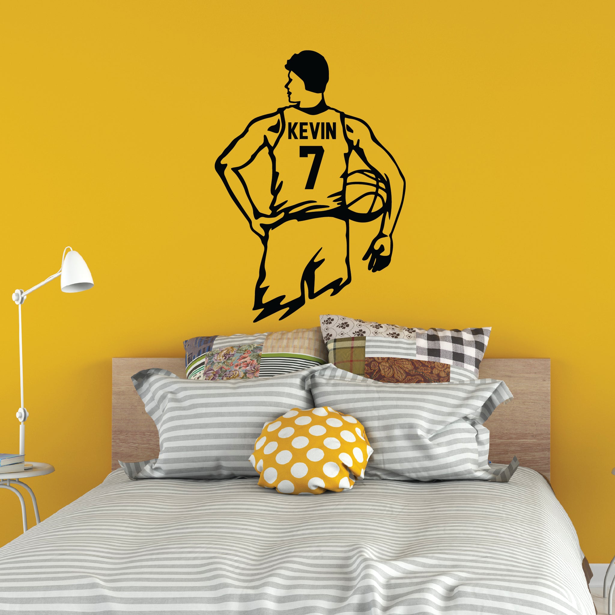 Personalized Basketball Player Wall Decal | Sportesi